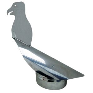 Stainless steel Spinning Chimney Cowl Bird – www.chimneycowls.eu